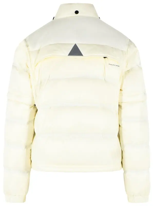 Moncler Ivory Polyamide Down Jacket - White