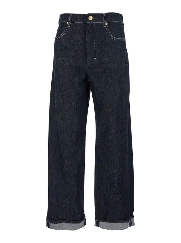 Max Mara Chiara Blue Denim Jeans - Multicolor