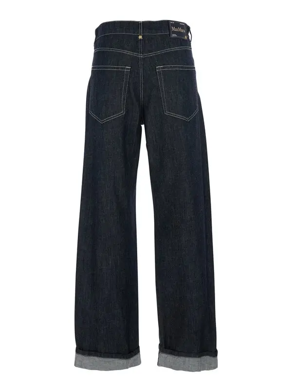 Max Mara Chiara Blue Denim Jeans - Multicolor