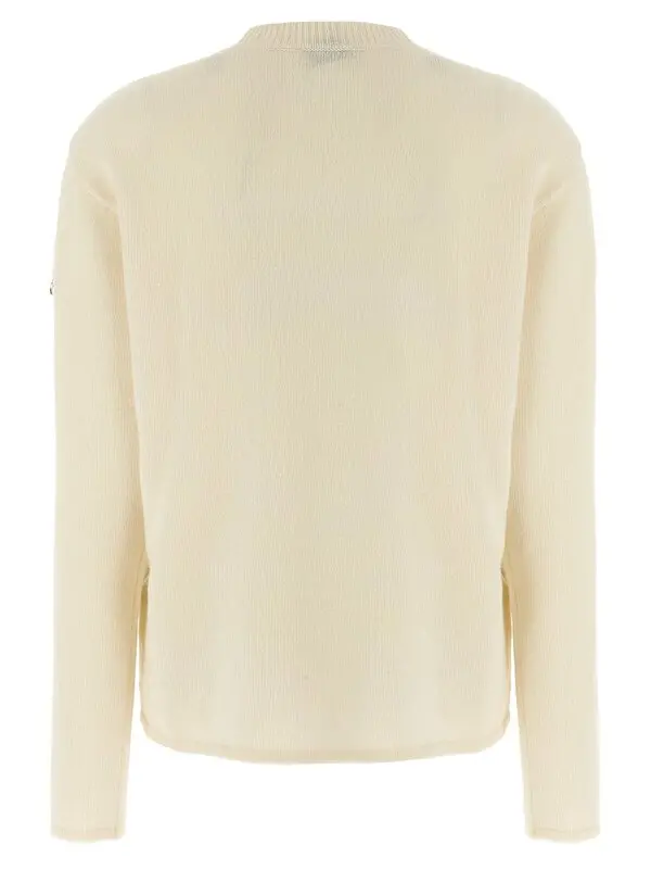 Moncler X Willow Smith Wool Cashmere Sweater With Metal Eyelet Detail