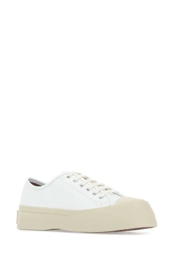 Marni Leather Pablo Sneakers - White