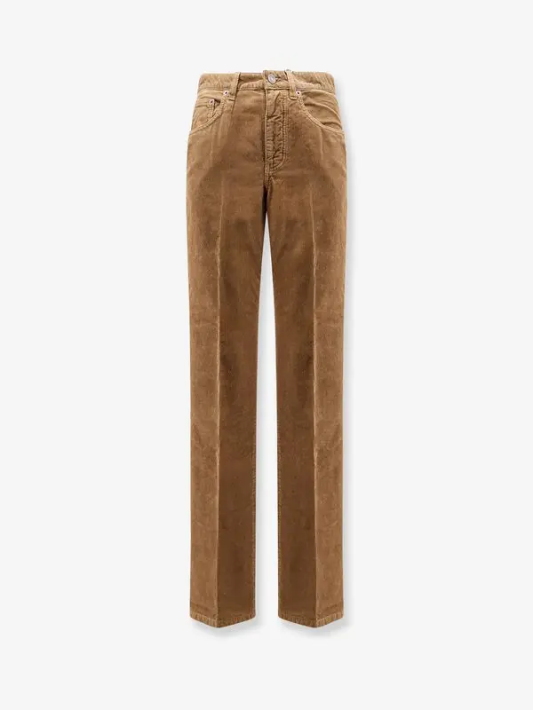 Saint Laurent Wide Leg Corduroy Trousers