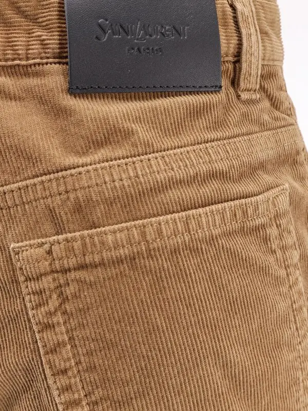 Saint Laurent Wide Leg Corduroy Trousers