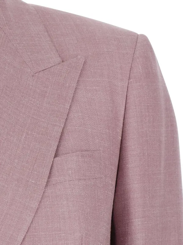 Tagliatore Jasmine Double-breasted Wool Blend Jacket - Pink