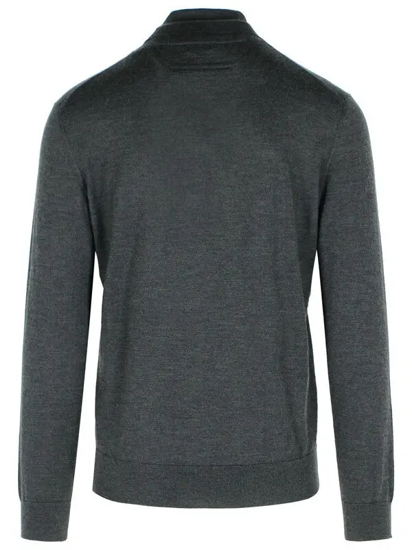 Zegna Cashmere And Silk Turtleneck Sweater - Gray
