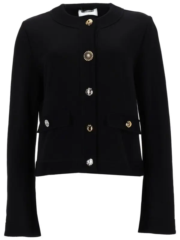 Moschino Cardigan With Buttons - Black