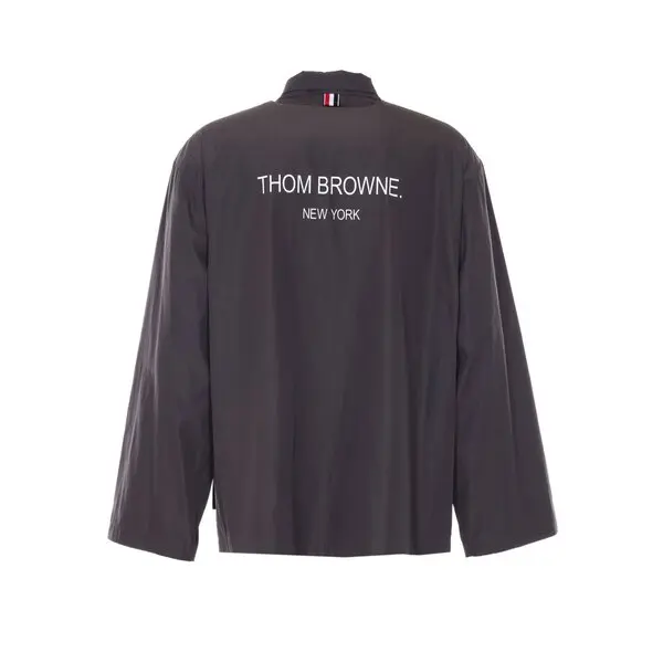 Thom Browne Light Memory Tech Packable Sportcoat With Logo