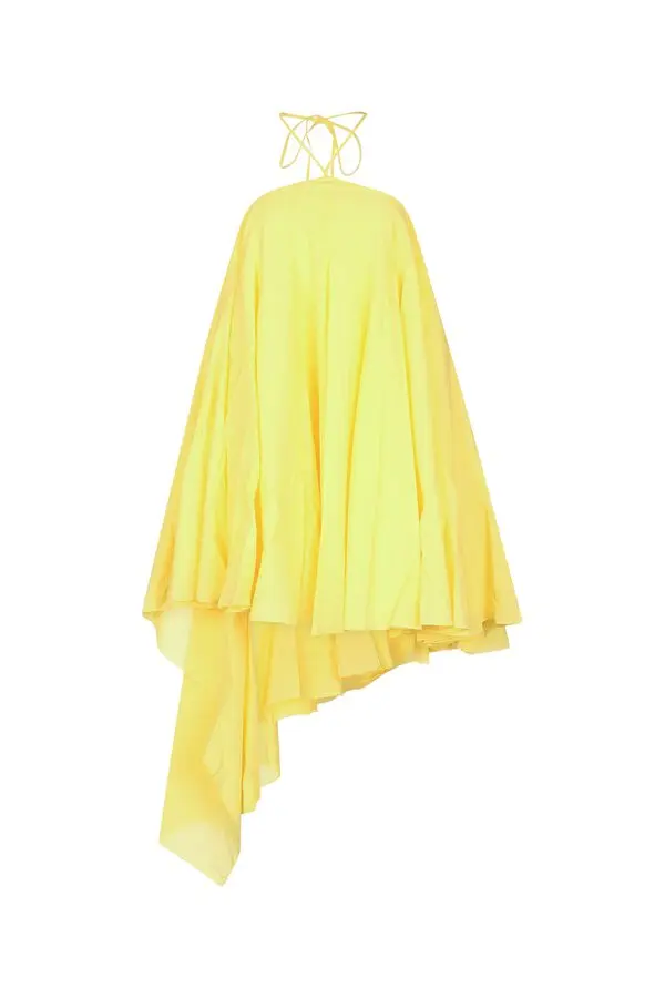 Jacquemus La Robe Triangle Courte Asymmetrical Drape Dress