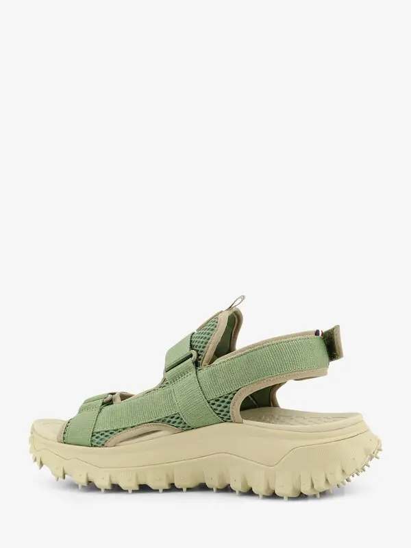Moncler Trailgrip Vela Cordura Mesh And Rubber Sandals - Green