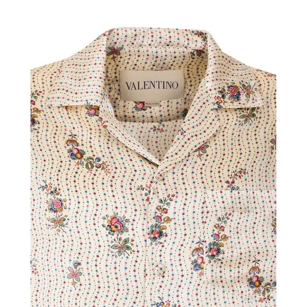 Valentino Garavani Papier Floral Print Bowling Shirt - Multicolor
