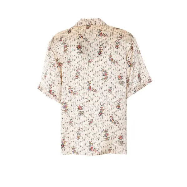 Valentino Garavani Papier Floral Print Bowling Shirt - Multicolor