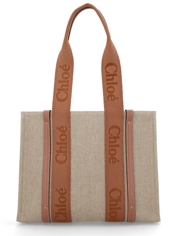 Chloé Woody Tote Bag - Cream