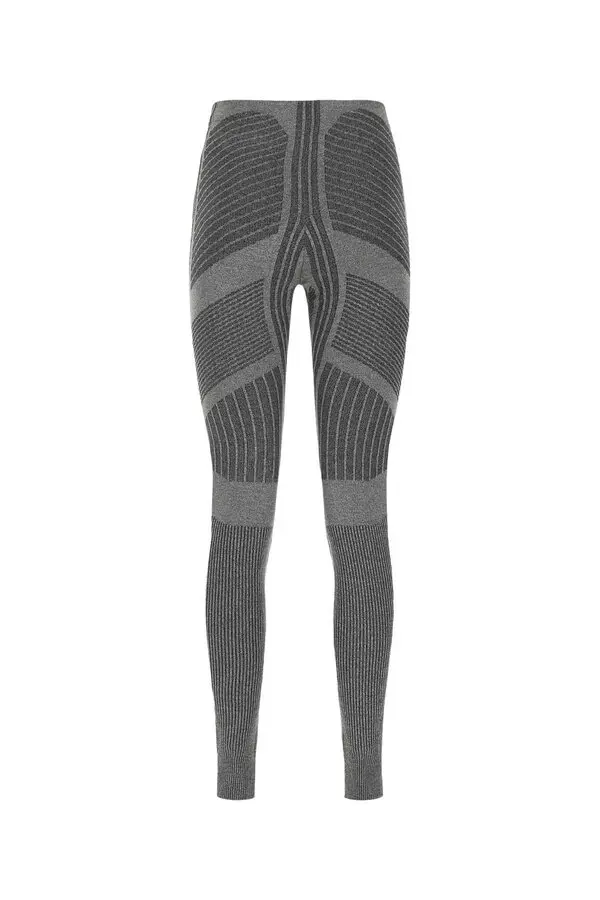 Prada Grey Stretch Polyester Blend Leggings