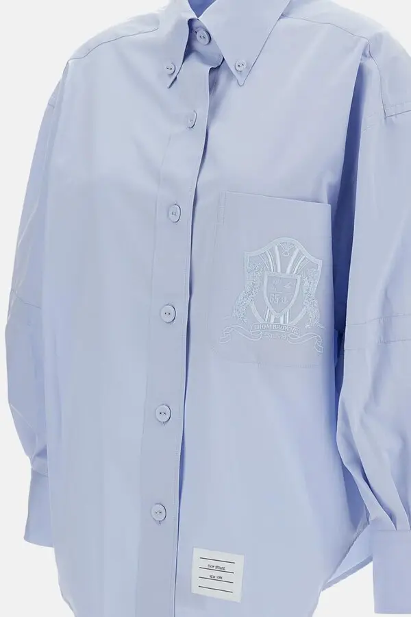 Thom Browne Supersized Long Sleeve Shirt - Multicolor