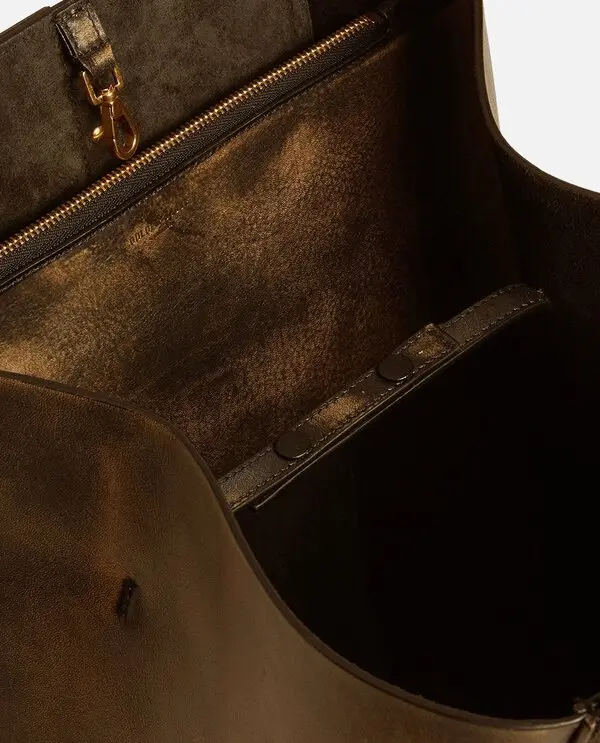 GOLDEN GOOSE Leather Shopper Bag With Stud Detail - Multicolor