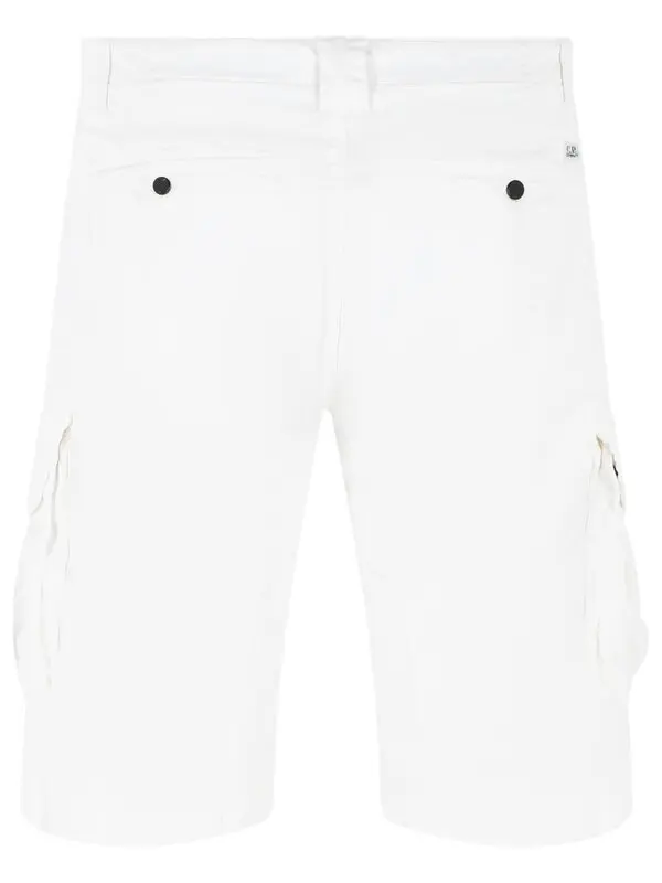 C.P. COMPANY Cotton Cargo Shorts With Lens Applique