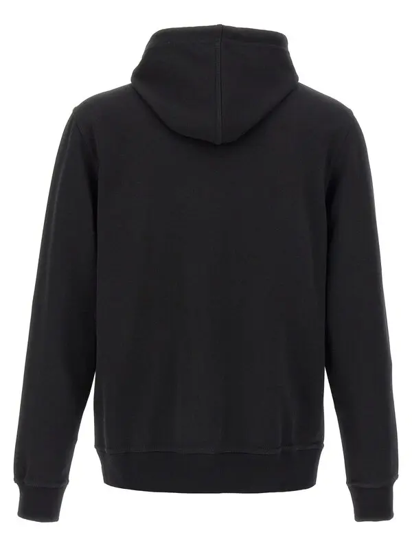 Brunello Cucinelli Cotton Hoodie With Cashmere And Silk Blend - Black