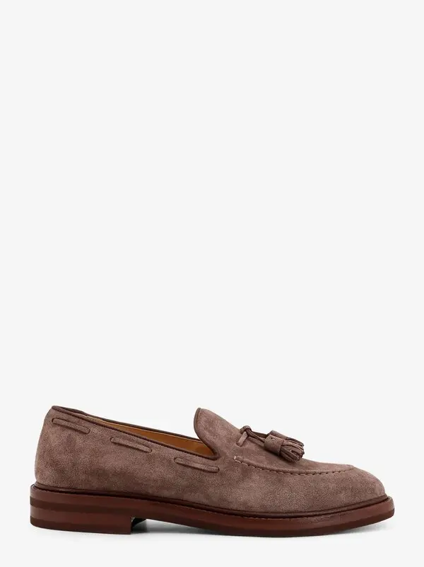 Brunello Cucinelli Suede Tassel Loafers - Multicolor
