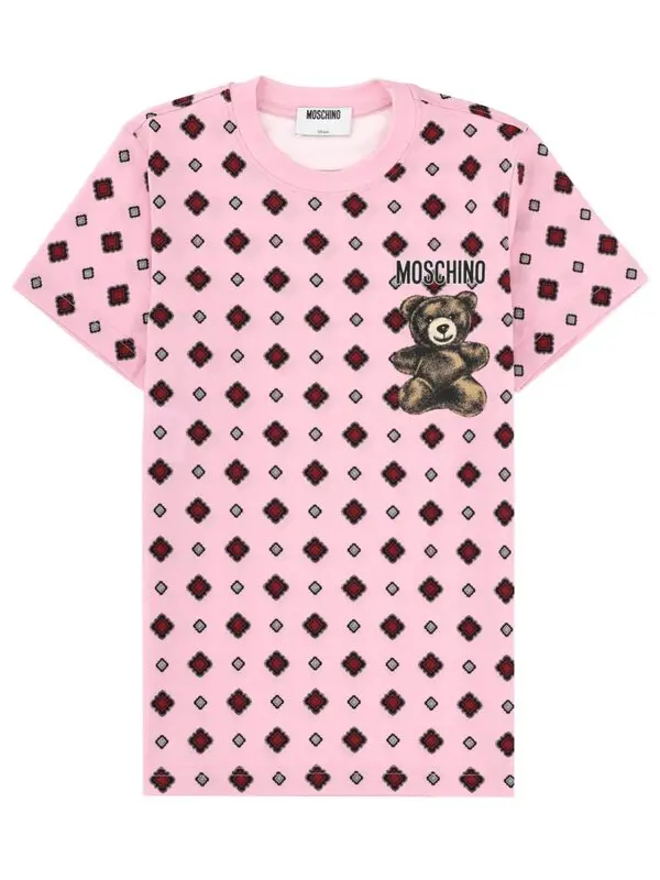 Moschino T-shirt With Print - Pink