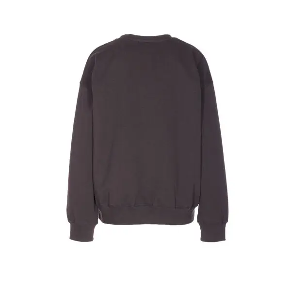 GANNI Long Sleeve Crewneck Sweatshirt With Graphic Print