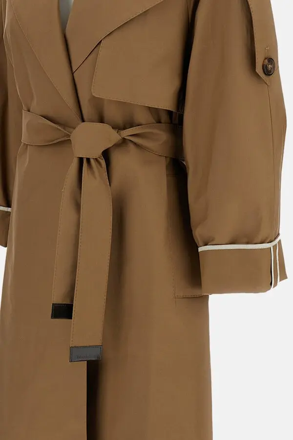 Max Mara Long Double-breasted Trench Coat - Multicolor