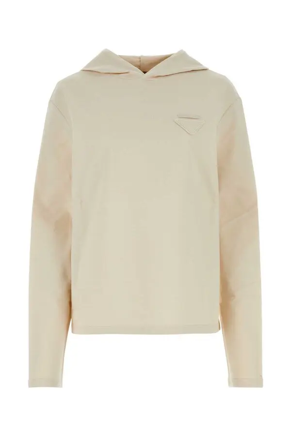 Prada Oversize Sweatshirt With Logo Detail - Brown