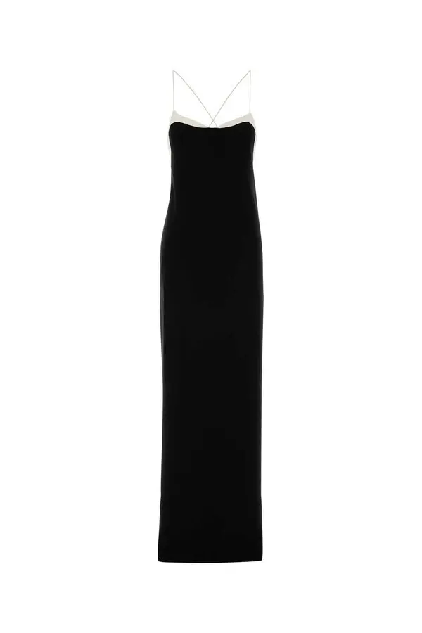 TOM FORD Stretch Georgette Long Dress - Black