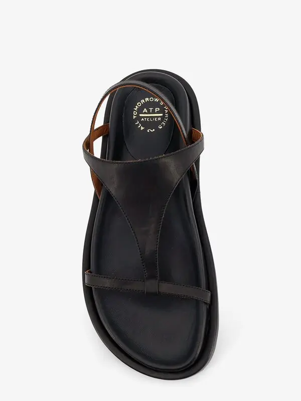 ATP ATELIER Ultimo Leather Sandals - Black