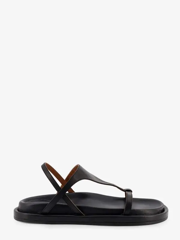 ATP ATELIER Ultimo Leather Sandals - Black