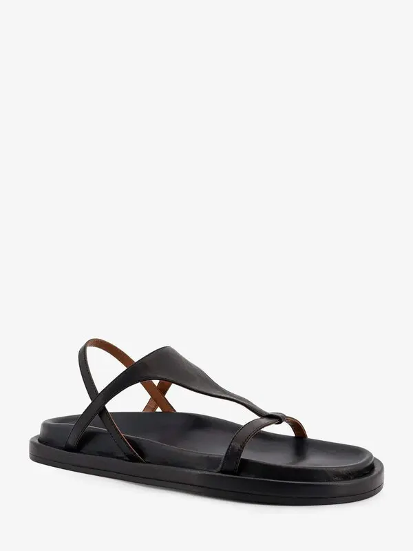 ATP ATELIER Ultimo Leather Sandals - Black