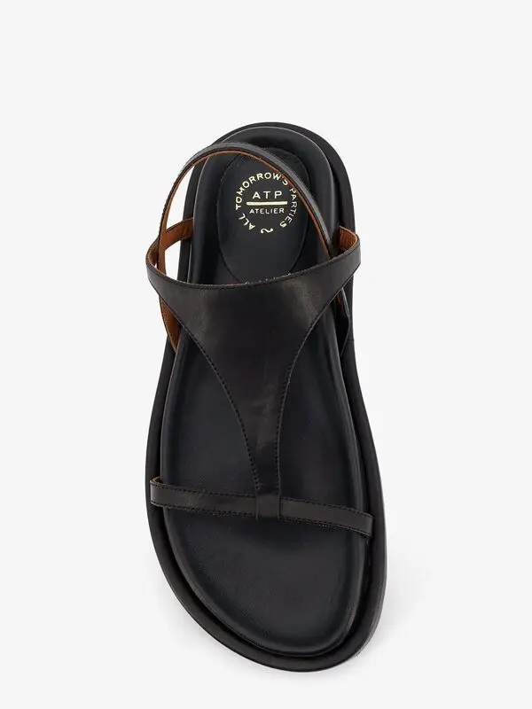 ATP ATELIER Ultimo Leather Sandals - Black