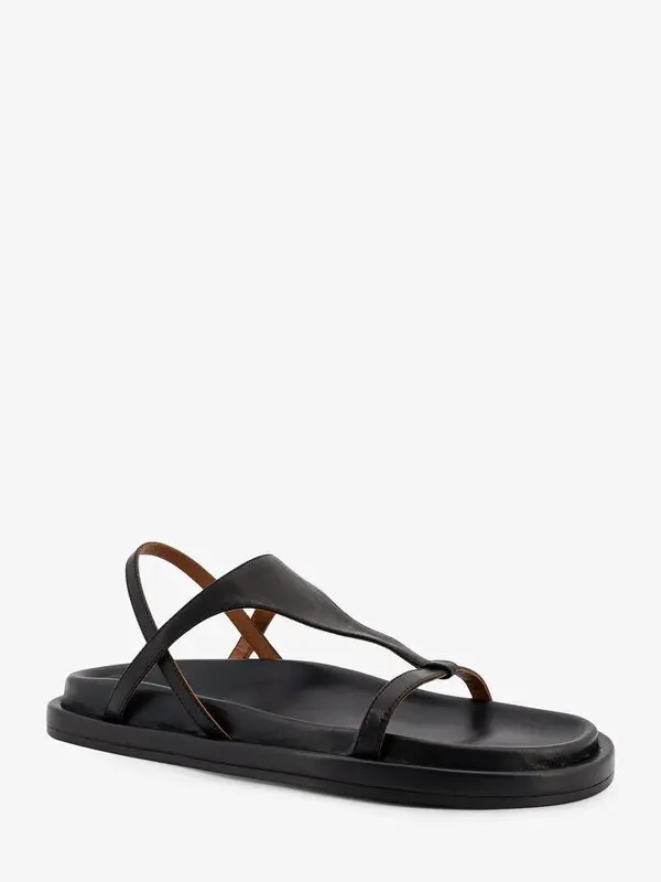 ATP ATELIER Ultimo Leather Sandals - Black