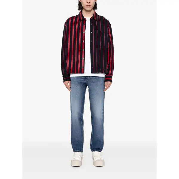 A.p.c. Indigo Cotton Washed Denim Straight Leg Jeans