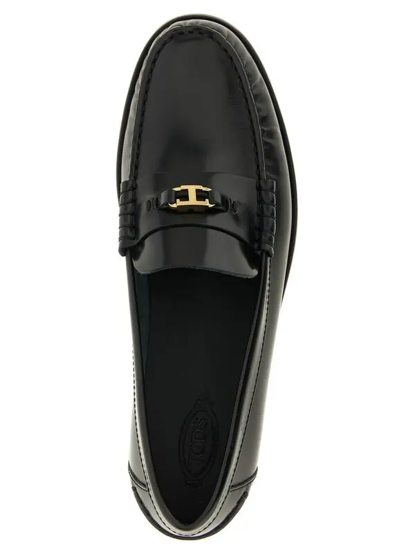 TOD'S T Timeless Loafers In Shiny Leather