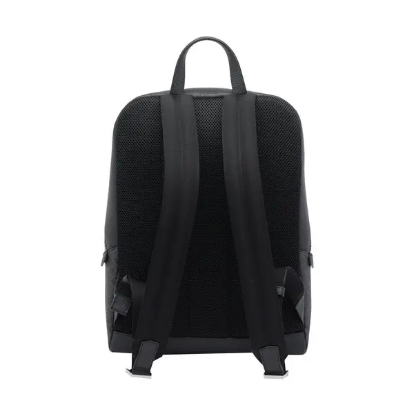 FERRAGAMO Monogram Coated Fabric Backpack With Leather Trim