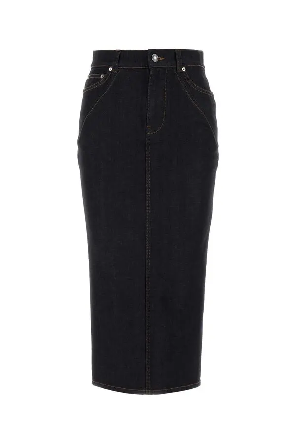Givenchy Midnight Stretch Denim Skirt