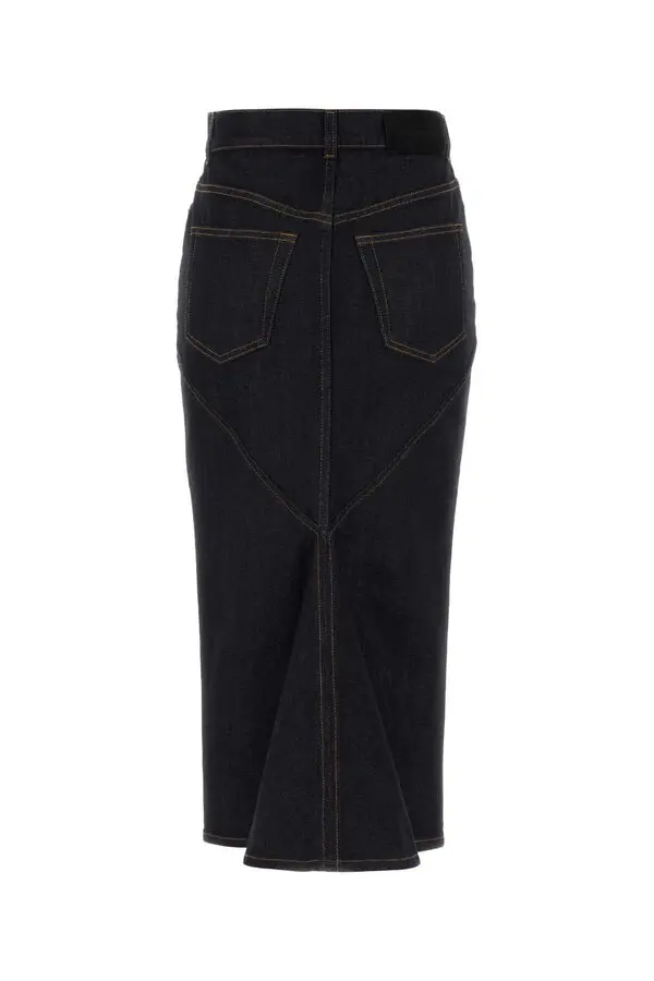 Givenchy Midnight Stretch Denim Skirt