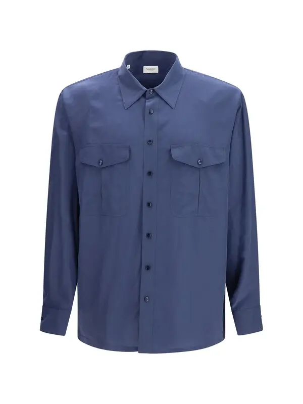 Saint Laurent Toile 4812 Buttoned Shirt - Blue