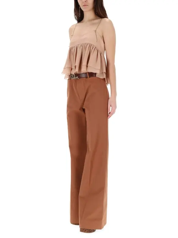 Chloé Sleeveless Silk Top