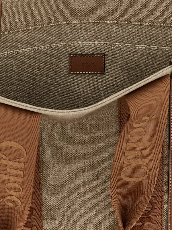 Chloé Woody Medium' Shopping Bag - Brown