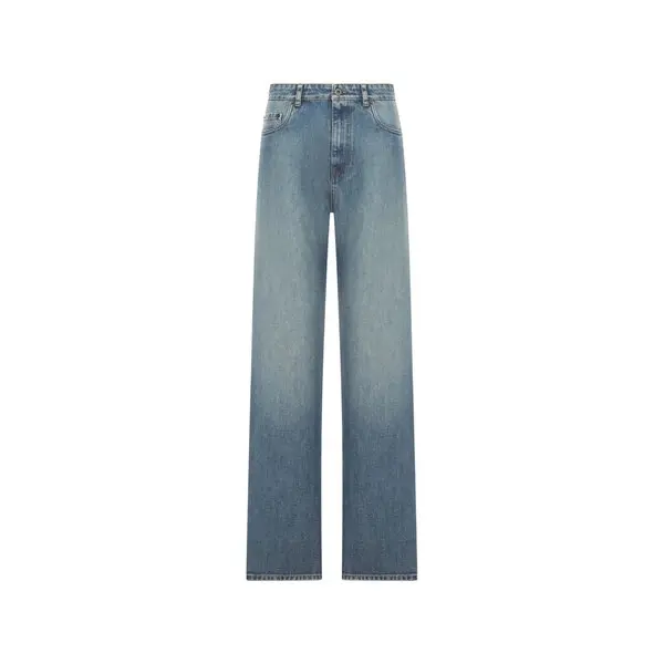Miu Miu Stonewashed Effect Wide-leg Jeans - Blue