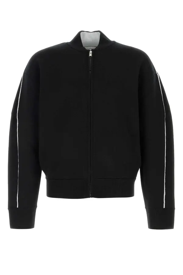 Givenchy Stretch Wool Blend Zip-up Cardigan
