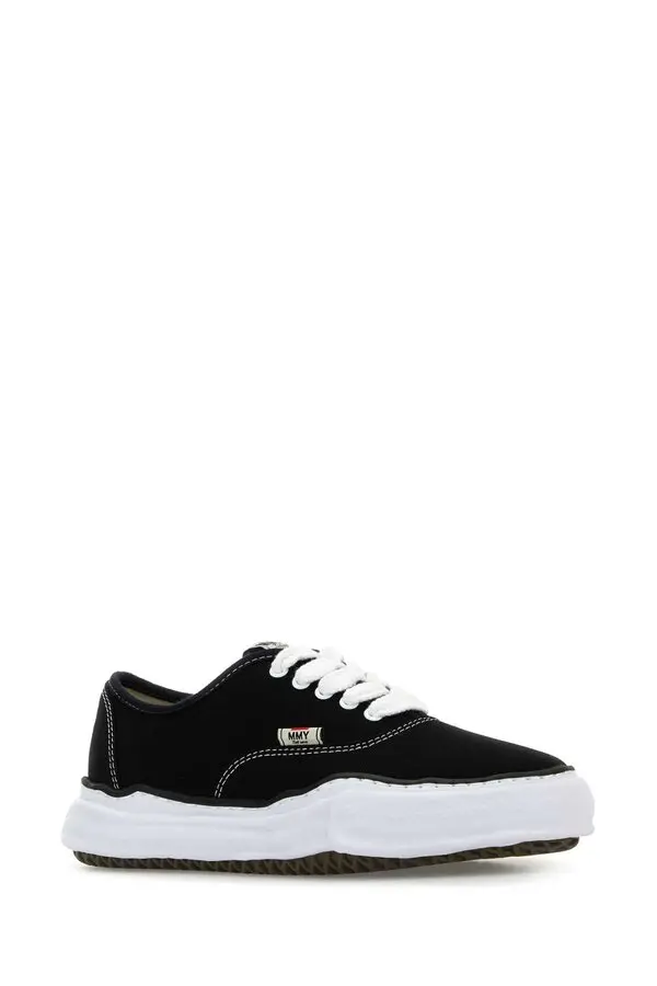 Mihara Yasuhiro Lace-up Canvas Sneakers - Black