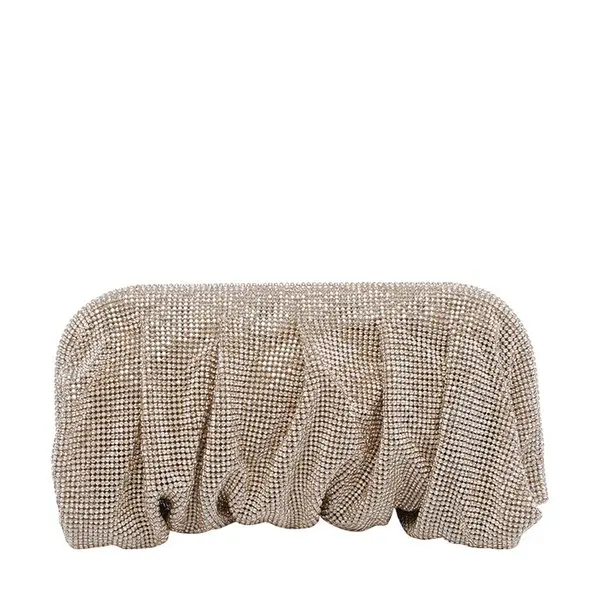 Benedetta Bruzziches Venus La Grande Pochette Embellished Clutch - Gold