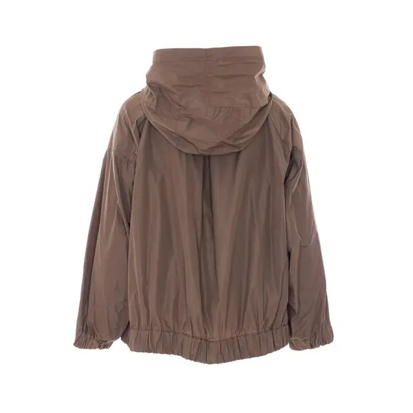 Max Mara Hooded Long-sleeve Zip-up Raincoat