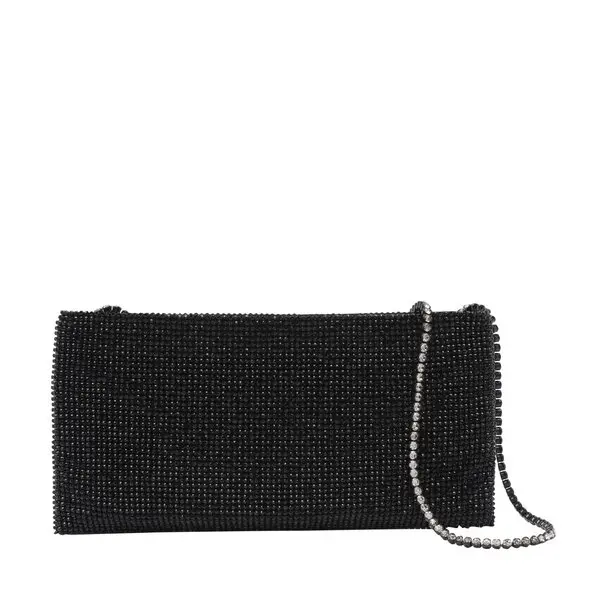 Benedetta Bruzziches Petite Pochette Embellished Bag - Black