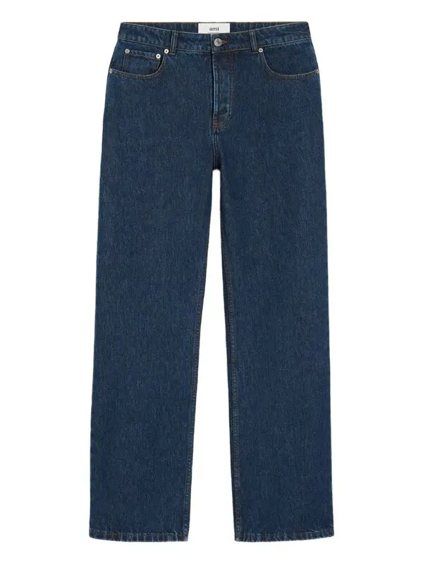 AMI Paris Wide Leg Denim Jeans - Multicolor