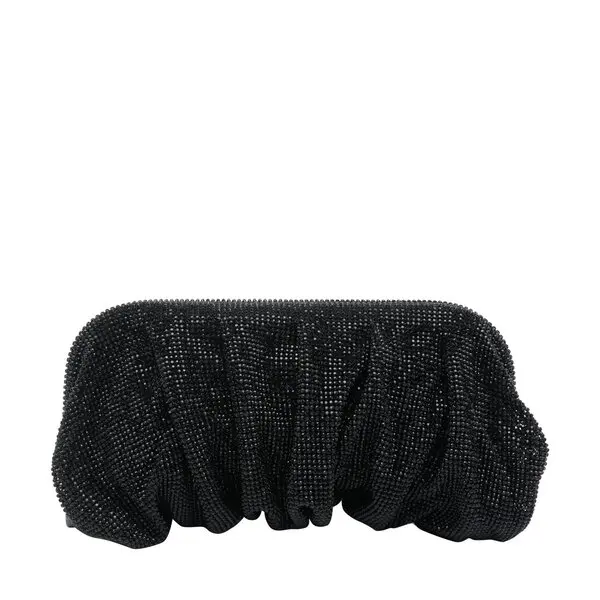Benedetta Bruzziches Venus La Grande Pochette Crystal Embellished Clutch - Black