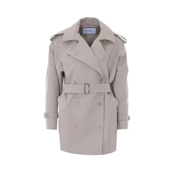 Max Mara Belted Trench Coat - Gray