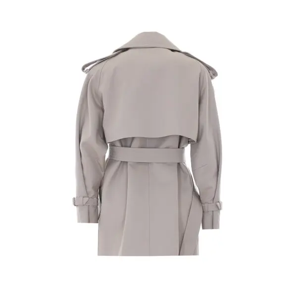 Max Mara Belted Trench Coat - Gray